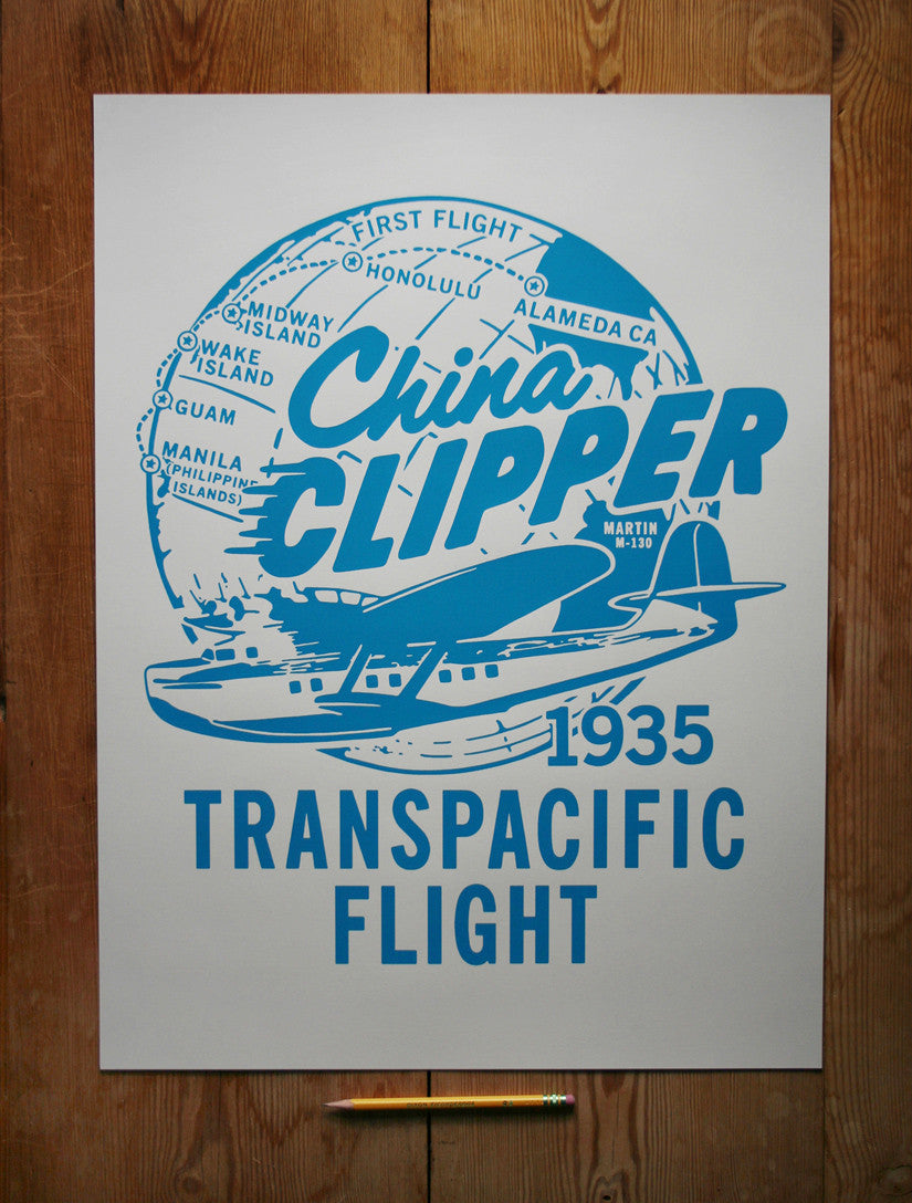 China Clipper Poster – Vintage Inspired California Apparel | Honour Brand
